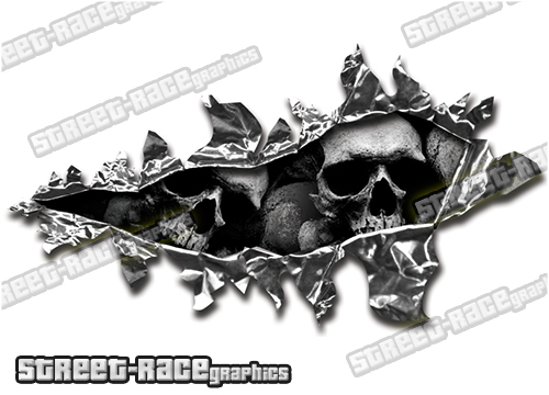 Ripped Metal stickers - Awesome Stickers UK