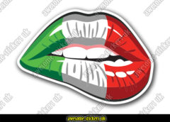 Lips sticker 004 - BLUE - Awesome Stickers UK