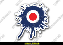 MOD RAF roundel retro moped / scooter stickers