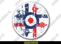MOD RAF roundel retro moped / scooter stickers