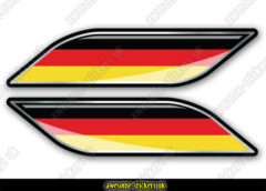 006 - German Flag stickers - Awesome Stickers UK
