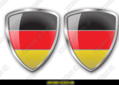 010 - German Flag stickers - Awesome Stickers UK