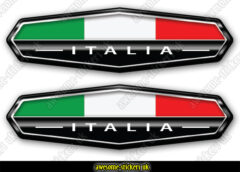 004 - Italian Flag stickers - Awesome Stickers UK