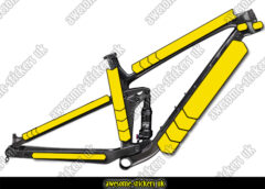 Mountain bike frame protection stickers 046 - Awesome Stickers UK