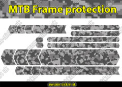 Mountain bike (MTB) frame protection stickers - Awesome Stickers UK