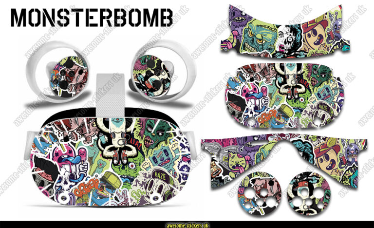 Meta Quest 2 - vinyl sticker wrap 024 - MONSTERBOMB (Oculus) - Awesome ...