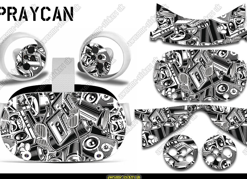 Meta Quest 2 - vinyl sticker wrap 025 - SPRAYCAN (Oculus) - Awesome ...