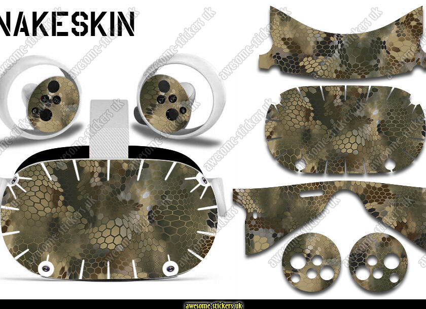 Meta Quest 2 - vinyl sticker wrap 026 - SNAKESKIN (Oculus) - Awesome ...