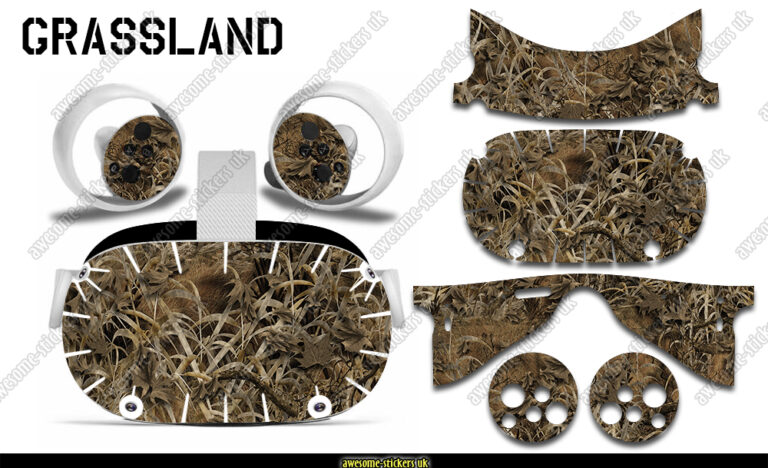 Meta Quest 2 - vinyl sticker wrap 027 - GRASSLAND (Oculus) - Awesome ...