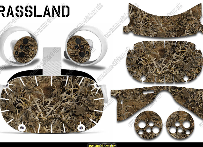 Meta Quest 2 - vinyl sticker wrap 027 - GRASSLAND (Oculus) - Awesome ...