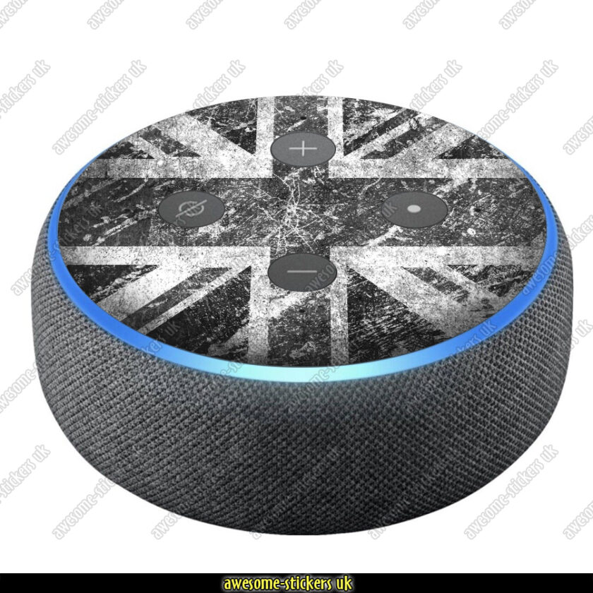 Amazon Echo Dot 3 stickers skins 007 - UNION JACK FLAG - Awesome ...