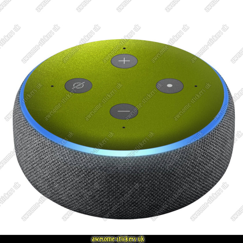 Amazon Echo Dot 3 stickers skins 014 - GREEN - Awesome Stickers UK