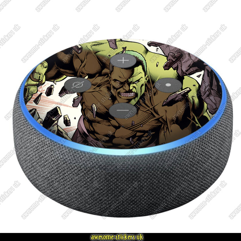 Amazon Echo Dot 3 stickers skins 031 - HULK - Awesome Stickers UK
