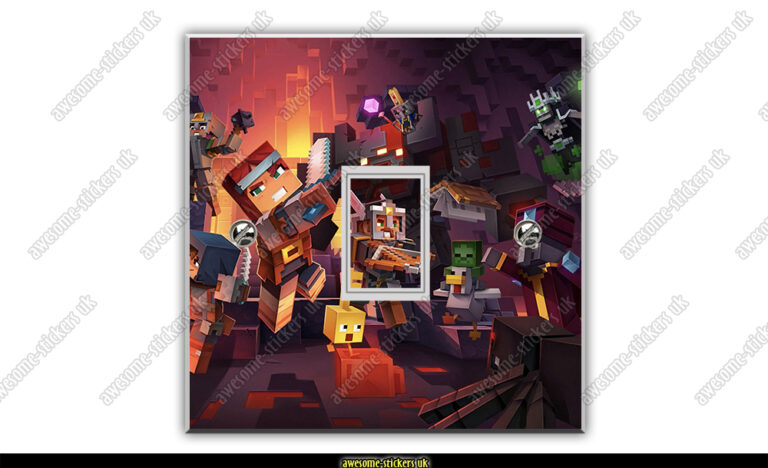 Light switch sticker 018 - MINECRAFT - Awesome Stickers UK