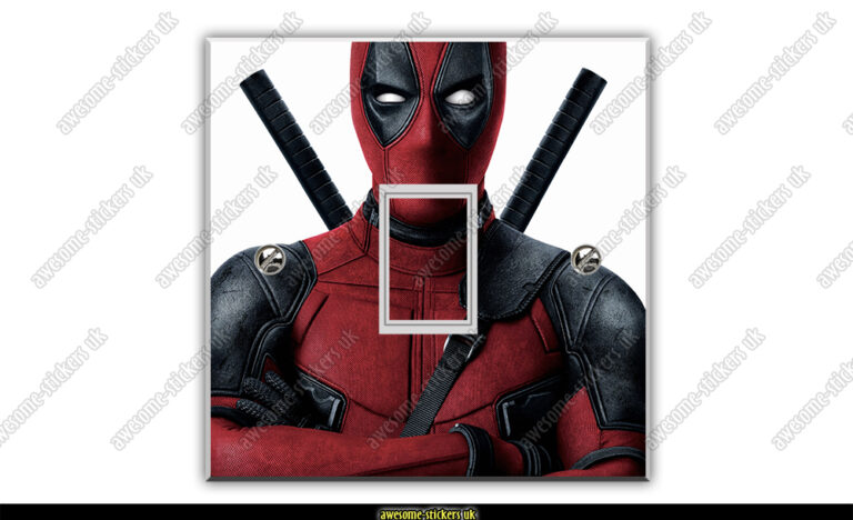 Light switch sticker 041 - DEADPOOL - Awesome Stickers UK