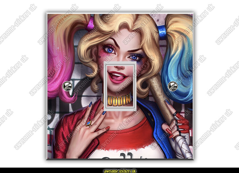 Light switch sticker 060 - HARLEY QUINN - Awesome Stickers UK