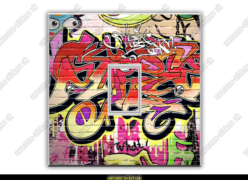 Light switch sticker 071 - GRAFFITI - Awesome Stickers UK