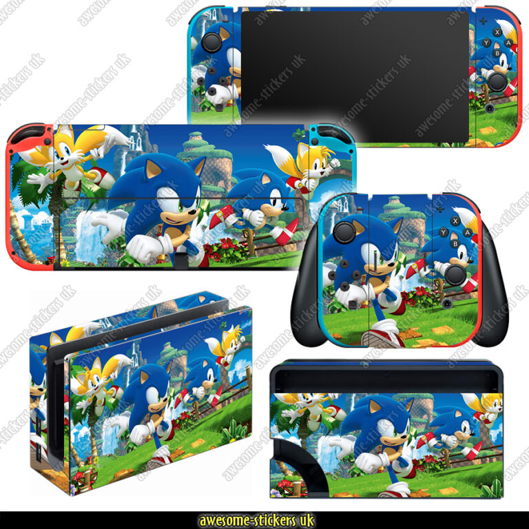 Nintendo Switch OLED skins 011 - SONIC - Awesome Stickers UK