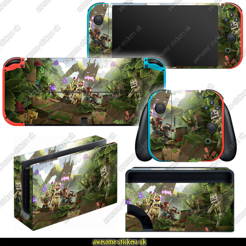 Nintendo Switch OLED skins 012 - MINECRAFT - Awesome Stickers UK