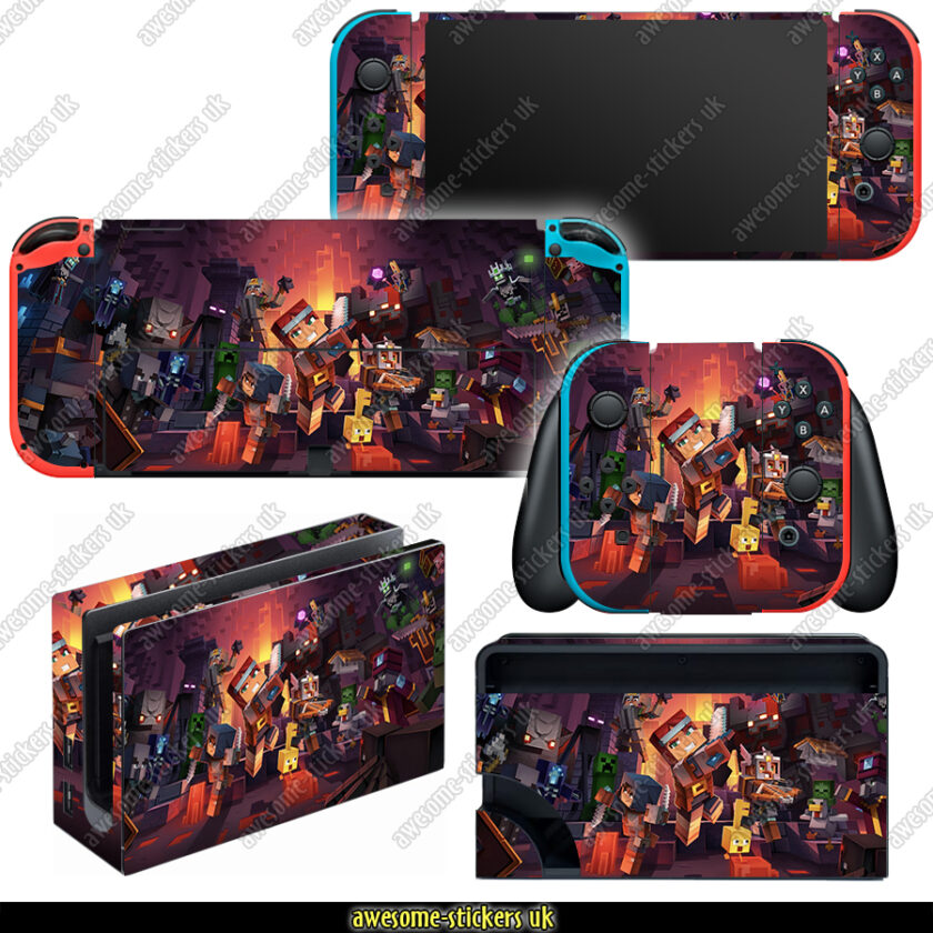 Nintendo Switch OLED skins 014 - MINECRAFT - Awesome Stickers UK