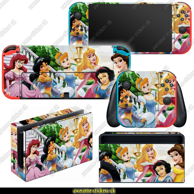 Nintendo Switch OLED skins 021 - PRINCESSES - Awesome Stickers UK
