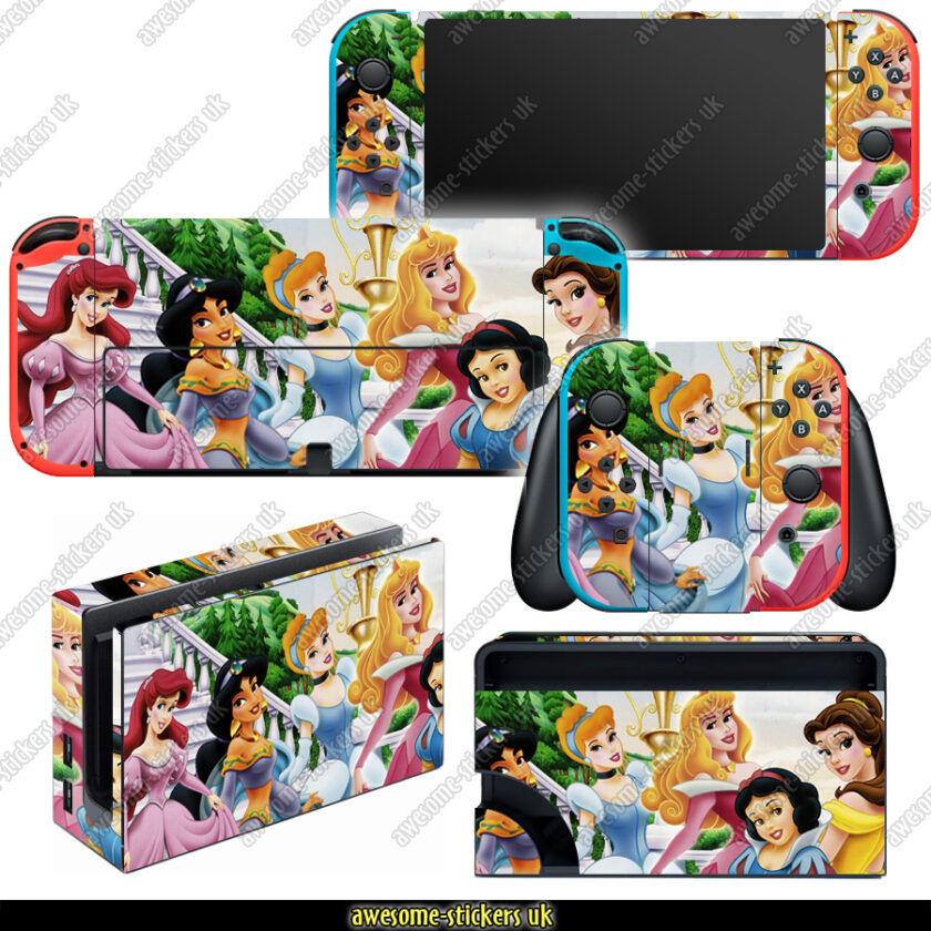 Nintendo Switch OLED skins 021 - PRINCESSES - Awesome Stickers UK