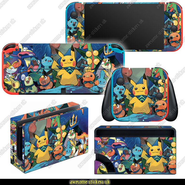 Nintendo Switch OLED skins 026 - POKEMON - Awesome Stickers UK
