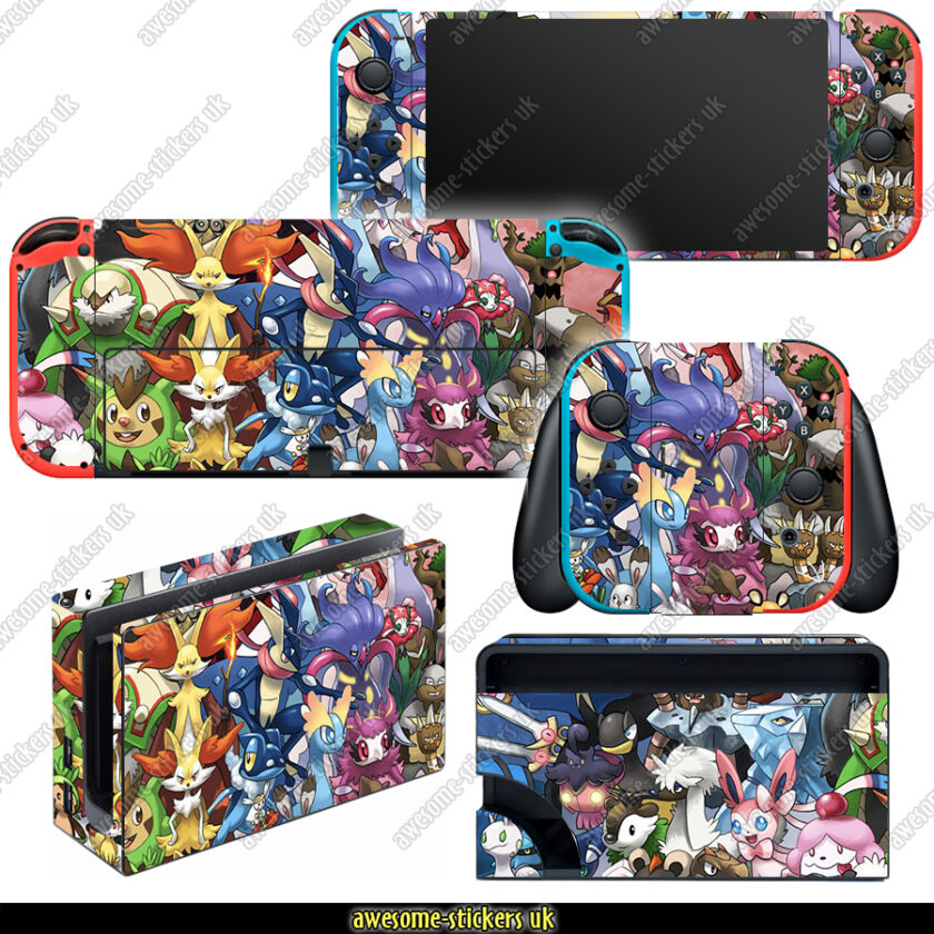 Nintendo Switch OLED skins 027 - POKEMON - Awesome Stickers UK
