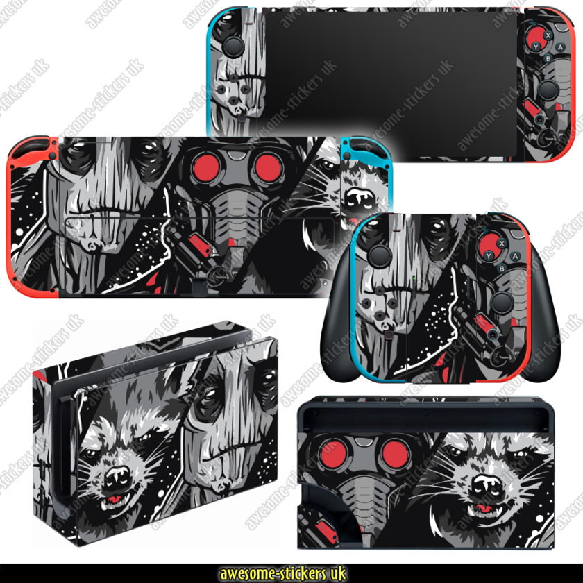 Nintendo Switch OLED skins 033 - GUARDIANS - Awesome Stickers UK