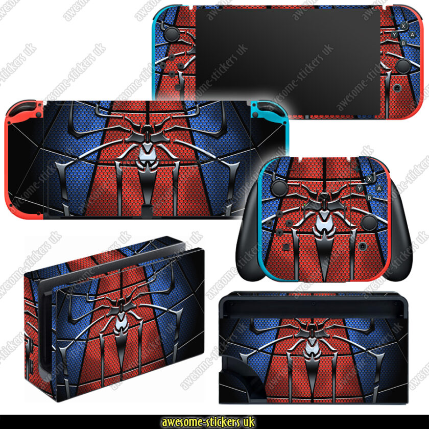 Nintendo Switch OLED skins 036 - SPIDERMAN - Awesome Stickers UK