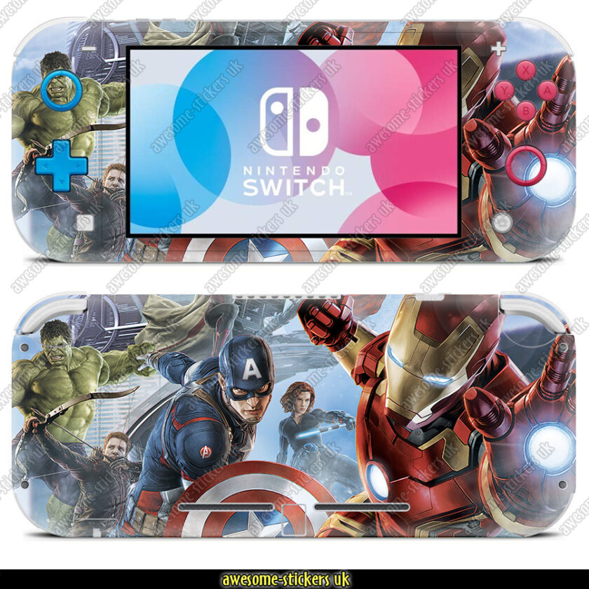 Nintendo Switch LITE skins 101 - AVENGERS - Awesome Stickers UK