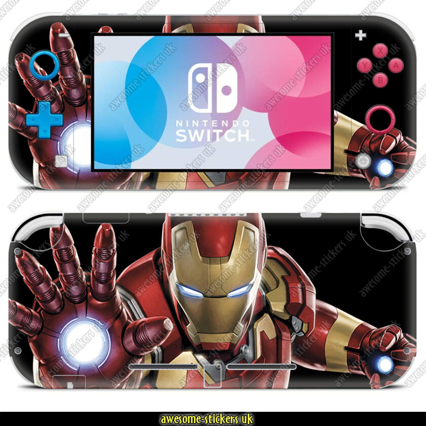 Nintendo Switch LITE skins 112 - IRON MAN - Awesome Stickers UK