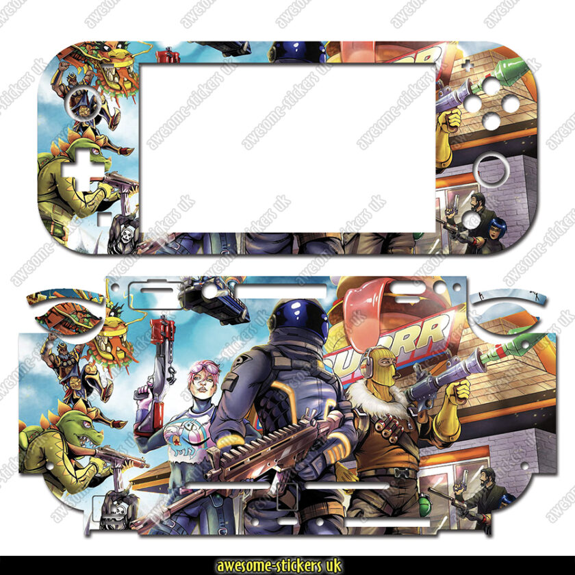 Nintendo Switch LITE skins 204 - FORTNITE - Awesome Stickers UK