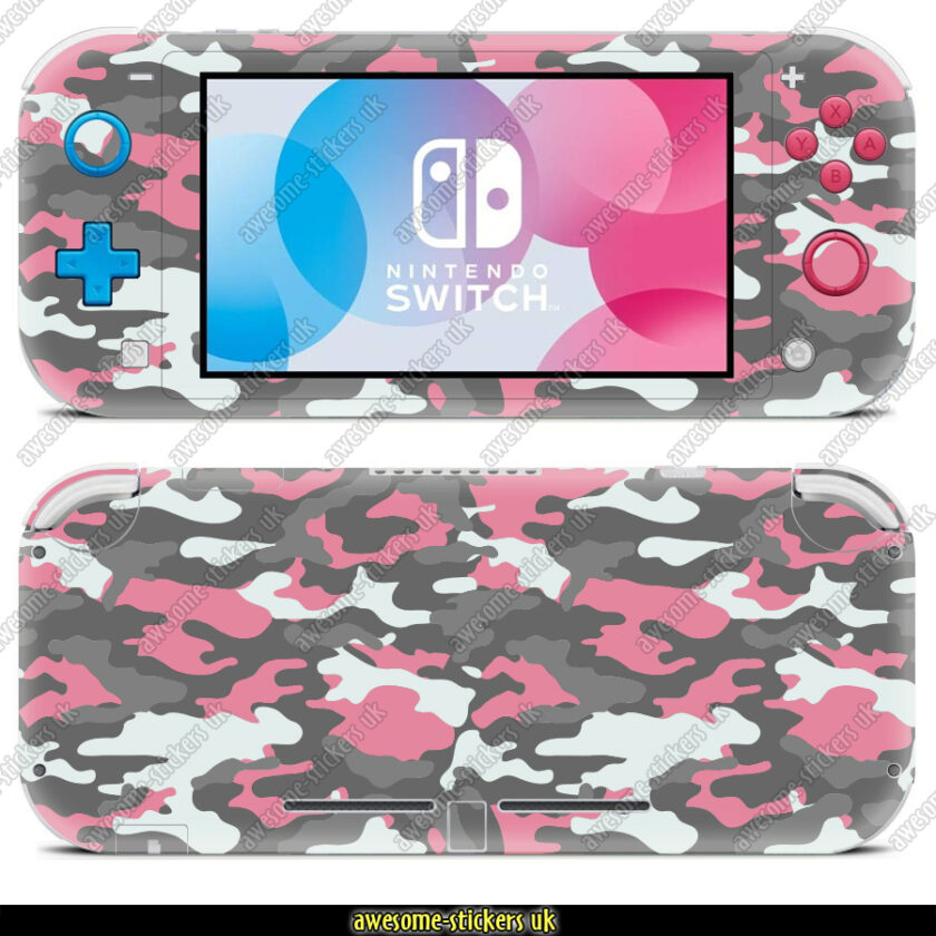 Nintendo Switch LITE skins 303 - URBAN PINK CAMO