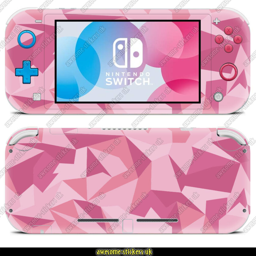 Nintendo Switch LITE skins 307 - PINK DISRUPTION CAMO