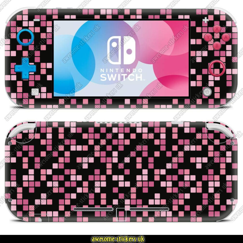 Nintendo Switch LITE skins 308 - PINK DIGITAL CAMO