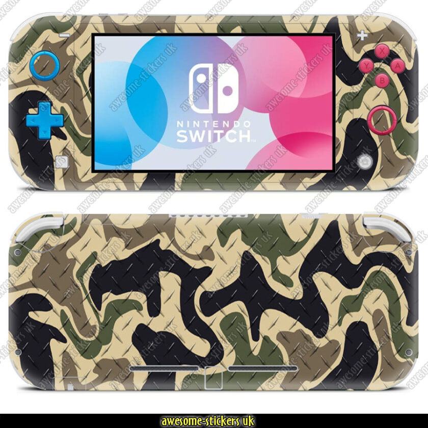 Nintendo Switch LITE skins 310 - CHECKER PLATE CAMO