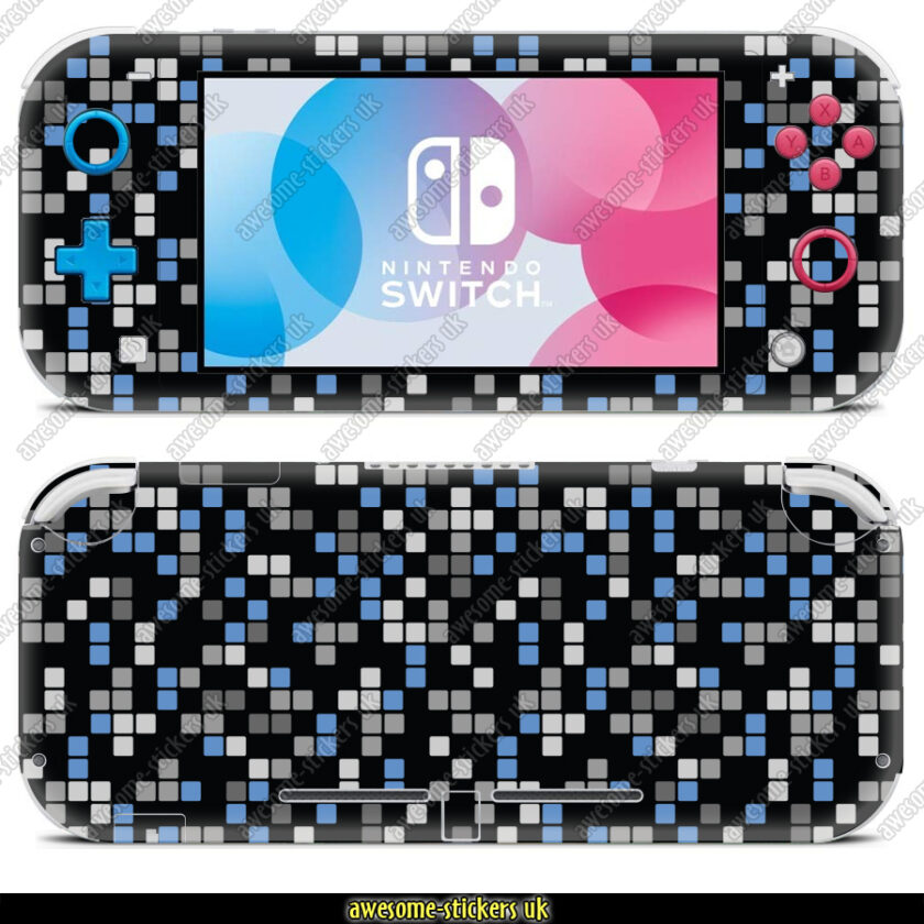 Nintendo Switch LITE skins 314 - BLUE DIGITAL CAMO
