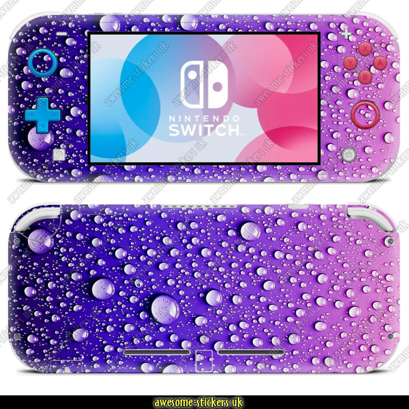 Nintendo Switch LITE skins 402 - WATER DROPLETS