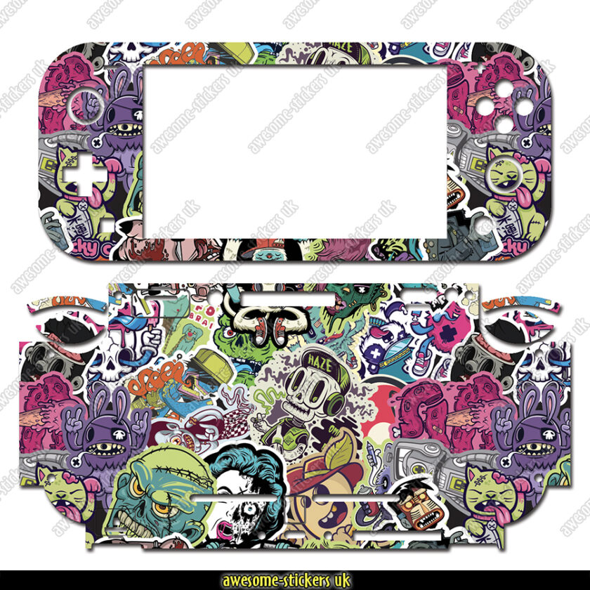 Nintendo Switch LITE stickers 601 - MONSTERBOMB