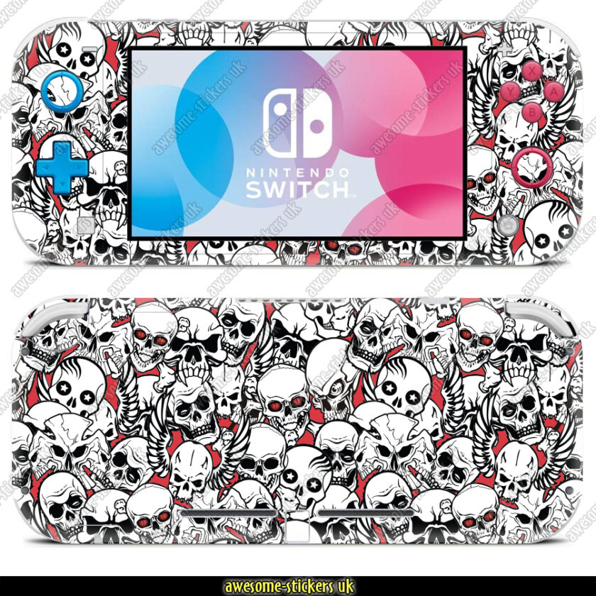 Nintendo Switch LITE stickers 603 - SKULL STICKERBOMB