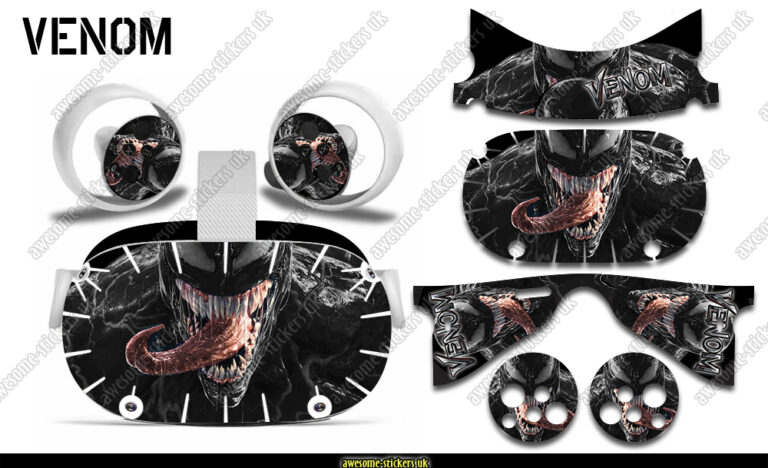 Oculus Quest 2 - vinyl sticker wrap 003 - VENOM - Awesome Stickers UK