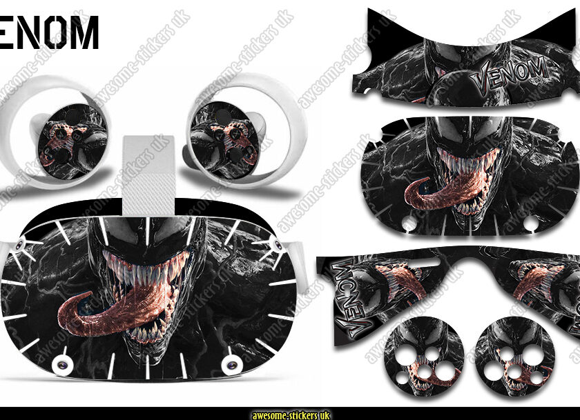 Oculus Quest 2 - vinyl sticker wrap 003 - VENOM - Awesome Stickers UK