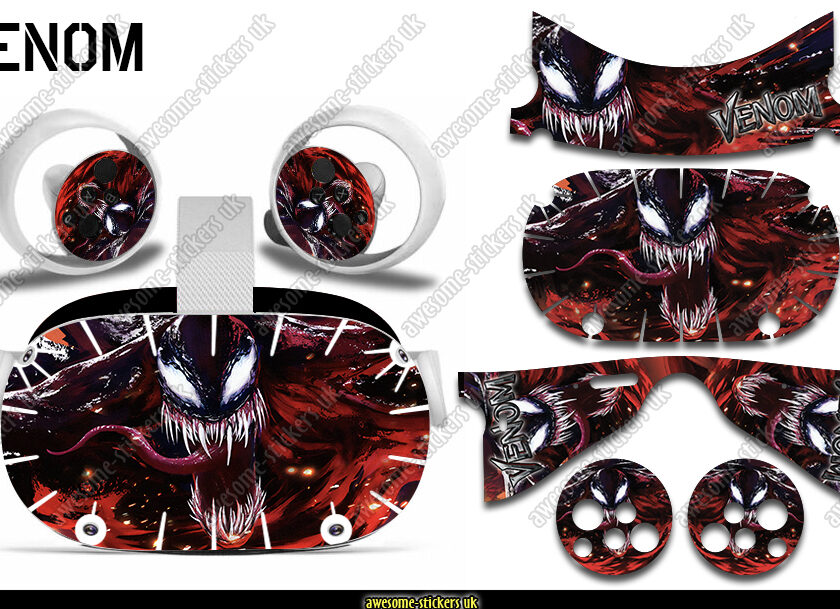 Oculus Quest 2 - vinyl sticker wrap 004 - VENOM - Awesome Stickers UK