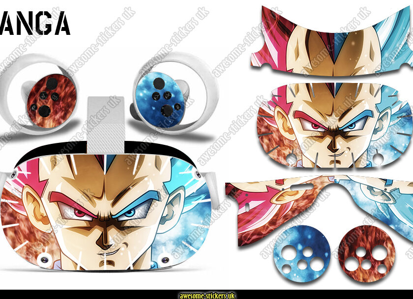 Oculus Quest 2 - vinyl sticker wrap 008 - MANGA - Awesome Stickers UK