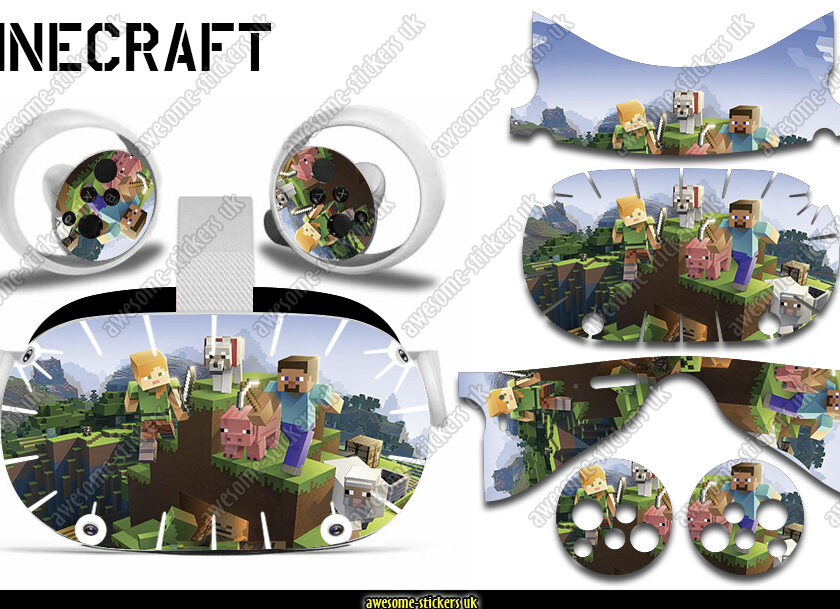Meta Quest 2 - vinyl sticker wrap 018 - MINECRAFT (Oculus) - Awesome ...
