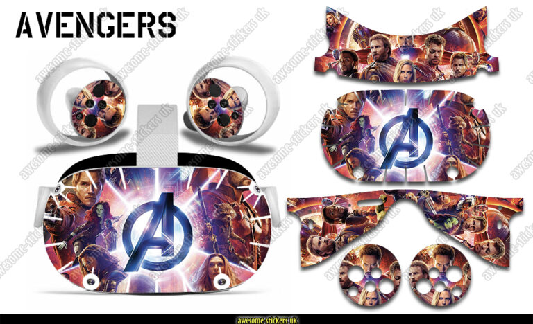 Meta Quest 2 - vinyl sticker wrap 022 - AVENGERS (Oculus) - Awesome ...