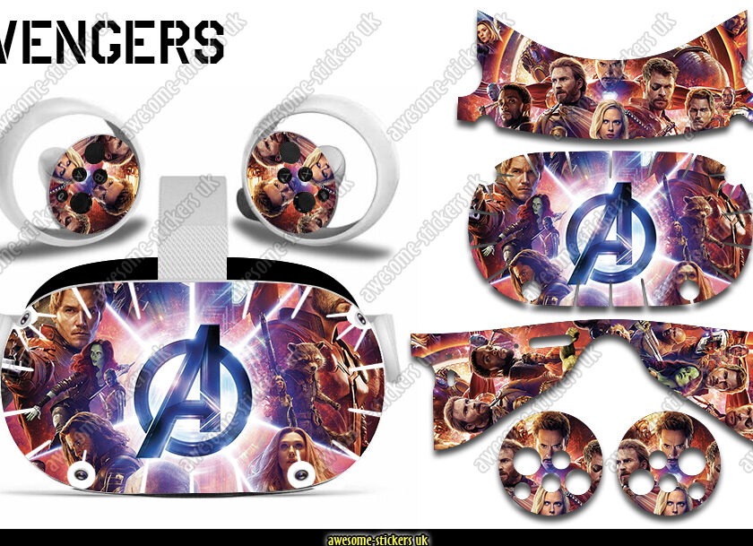 Meta Quest 2 - vinyl sticker wrap 022 - AVENGERS (Oculus) - Awesome ...