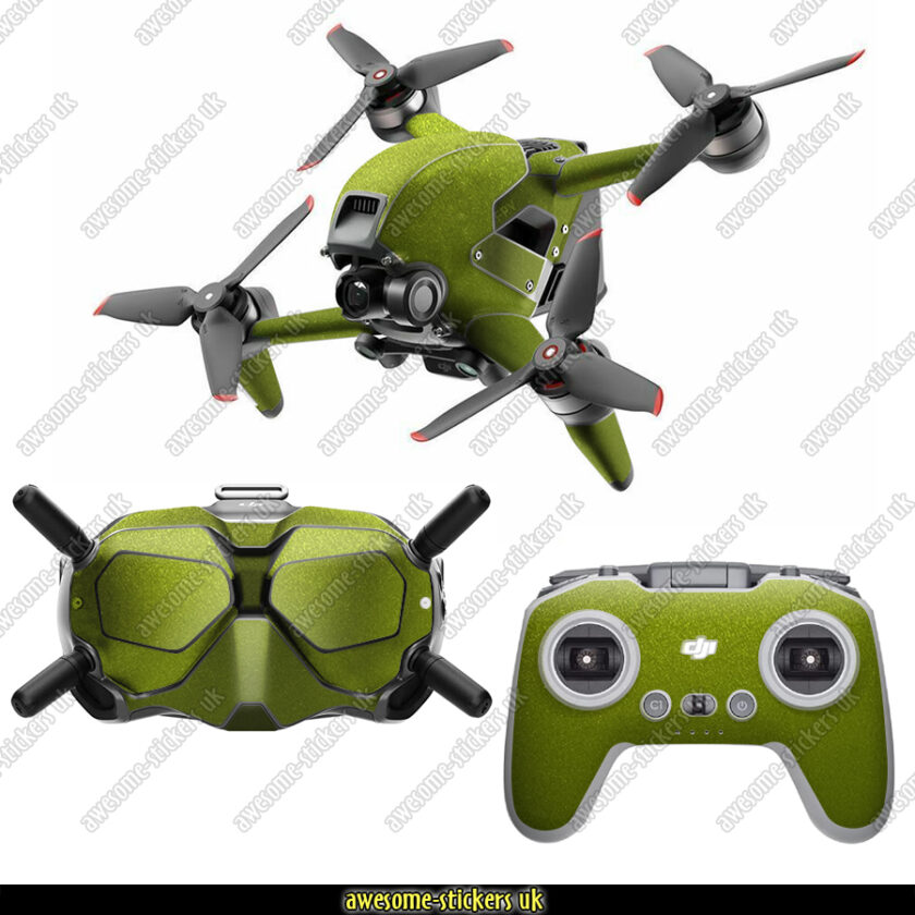 DJI FPV skin 015 - Metallic green