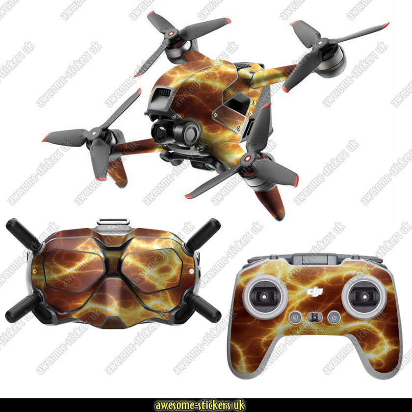 DJI FPV skin 019 - Lightning